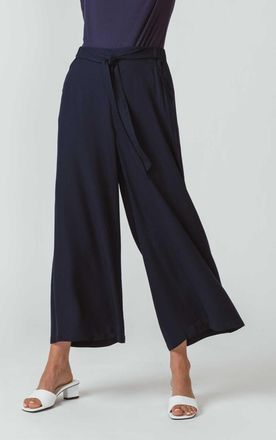 SKFK Damen vegan Hose Palazzo Dona Marineblau