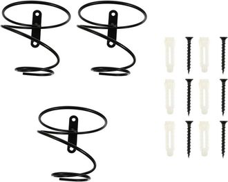 BESPORTBLE MUCKLILY 3 St&uuml;ck Wandmontierte Weinregale aus Eisen Einzel flaschenhalter mit Modernem Design Einfache Montage Stilvolle Weinaufbewahrung f&uuml;r Zuhause 