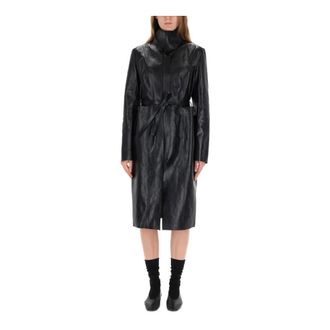 Our Legacy Manteau dissimul&eacute; - Femme - Manteaux - Noir - Taille: 38 FR