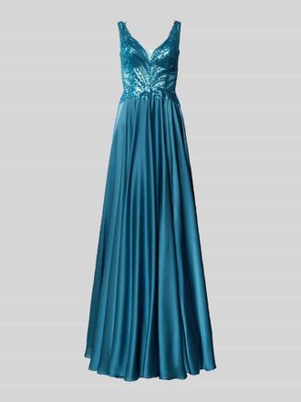 Mascara Abendkleid mit Paillettenbesatz