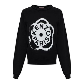 Kenzo Logo Sweatshirt - - Sweatshirts & Hoodies - Damen - Schwarzk - S