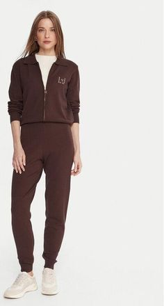 Liu Jo Jogginganzug TF5249 MS63L Braun Regular Fit