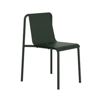 Tiptoe Chaise empilable Panorama - Vert - Acier thermolaqué