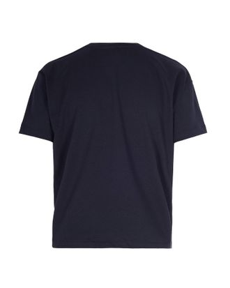 A.P.C. Womens T-Shirt Boxy Rue Madame Dark Navy-Ecru Organic Cotton T-Shirts & Jerseys Navy/ecru