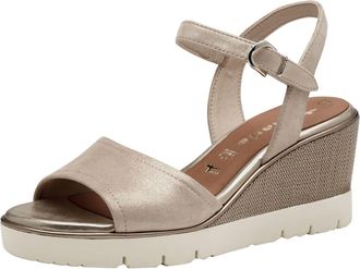 Tamaris Sandalette Damen Keilabsatz beige,EU 36