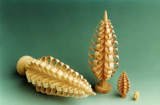 Rudolphs Schatzkiste Weihnachtsdekoration Spanbaum H&ouml;he ca 3 cm NEU Weihnachten Weihnachtsbaum Span Baum Holzdekoration Holzschmuck Holz Seiffen Erzgebirge Dekoration