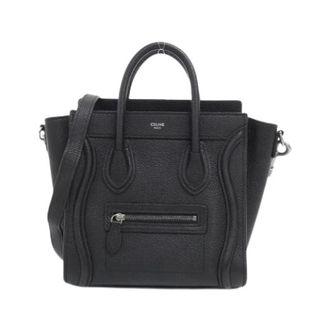 Celine Pre-owned Luggage Nano Shopper Calf Handbag - Femme - Pre-owned - Noir - Taille: ONE Size