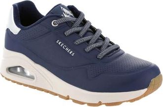 Skechers Uno Shimmer Away Basket Femme, Bleu Marine, 37.5 EU