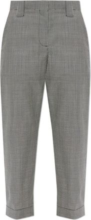 Versace Femme, Pantalons, Noir, Taille: 38 FR Wool Plaid Pantalons