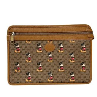 Gucci Sac pochette vintage doccasion - Femme - Pre-owned - Brun - Taille: ONE Size