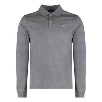 Paul & Shark Cotton Piqu&eacute; Polo - - Tops - Herren - Grau - 2XL