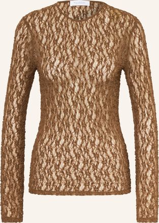 Rich & Royal Longsleeve Aus Spitze braun