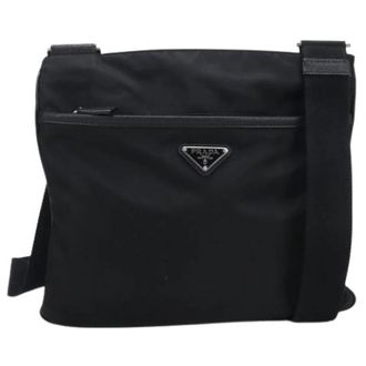 Prada Pre-owned Nylon Schultertasche - - Pre-owned - Herren - Schwarzk - ONE SIZE