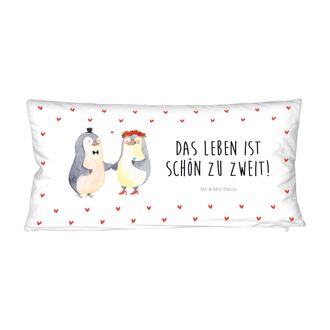 Mr. & Mrs. Panda Kissen Pinguin Heirat - Geschenk, Liebeskissen, Just Married, Hochzeit, Kuschelkissen, Paarkissen, Partnerkissen, Frau, Mann, Verheiratet, Kopfkissen,