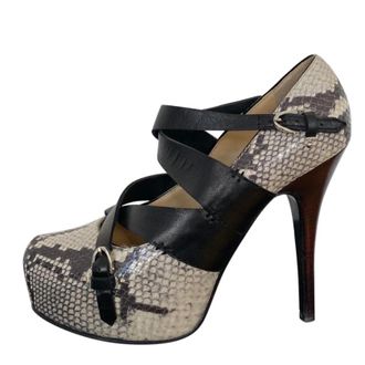 Vicini Python & Leather Pumps Size 39