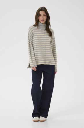 Part Two Strickpullover LilyePW Relaxed fit grey white