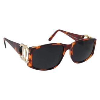 Chanel Pre-owned Vintage Sonnenbrillen - - Pre-owned - Damen - Braun - ONE SIZE
