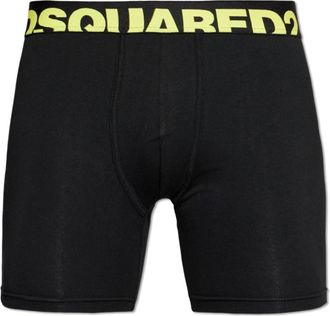 Dsquared2 Homme, Sous-v&ecirc;tements, Noir, Taille: S Boxers en coton avec logo