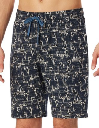 Schiesser Herren Kurze Schlafhose-Mix + Relax Pyjamaunterteil, Navy_182186, 50