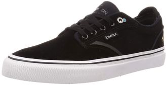Emerica Herren Dickson Skate-Schuh, Schwarz/Weiß/goldfarben, 42.5 EU