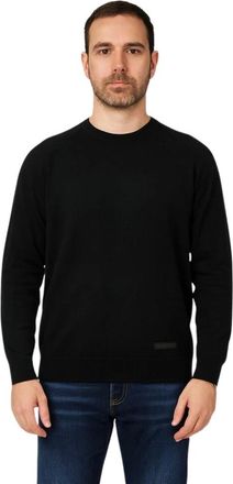 John Richmond Homme, Sweatshirts et sweats à capuche, Noir, Taille: S SweaT-shirt Noir en Viscose avec Logo