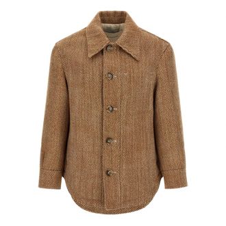 Ami Chevron Woll-Overshirt - - Blouses & Shirts - Damen - Braun - S