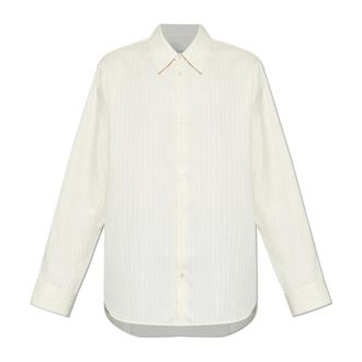STUDIO NICHOLSON Homme, Chemises, Beige, Taille: L View Shirt