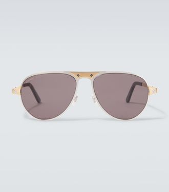 Cartier Aviator-Sonnenbrille Santos De Cartier
