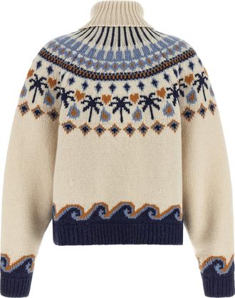 Alanui Womens Multicolor Virgin Wool Cardigan Clothing