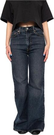 Levi's Femme, Jeans, Noir, Taille: W28 L32 Ribcage Bell Wide Jeans