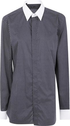 Tom Ford Homme, Chemises, Noir, Taille: L Chemise en coton avec imprim&eacute; losanges raffin&eacute;