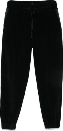 BOSS pantalon de jogging en velours côtelé - Noir