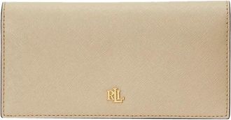 Ralph Lauren Femme, Accessoires, Beige, Taille: ONE Size Portefeuille Fin