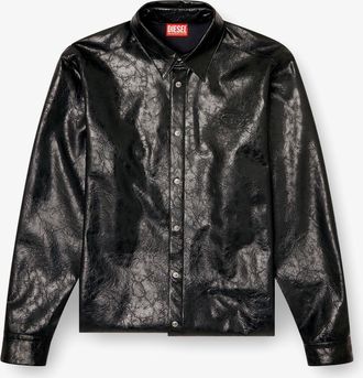 Diesel S-Simply-Qmbu faux-leather shirt - DIESEL - gender_Man