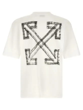 Off-white Graphic-Print Cotton T-shirt - White