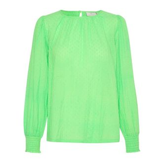 Kaffe Femme, Blouses et Chemises, Vert, Taille: 48 FR Chemisier &agrave; Manches Longues Bouquet de Printemps