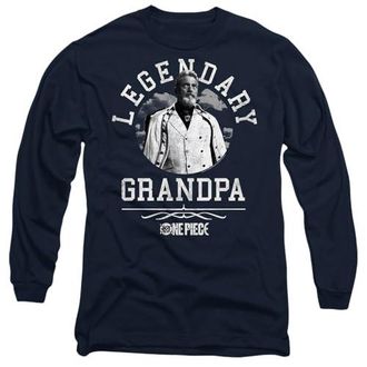 OnePiece Season One Legendary Grandpa Unisex Long Sleeve T Shirt, Navy, Bleu Marine, S Mixte