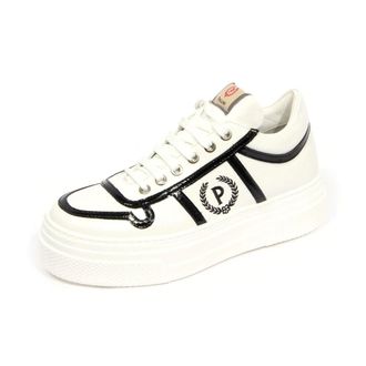 Pollini Vegan Leder Schuhe Gill55 Soft - - Shoes - Damen - Wei&szlig; - 38 EU