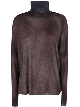 Avant Toi Sweater High Neck Hand Painted Ultralight Cashmere Wool