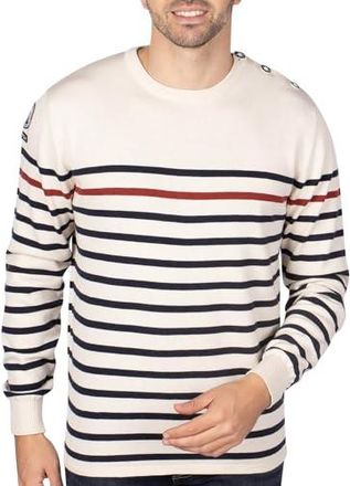 Shilton Pull marinière Ocean Race Homme 4XL / Ecru