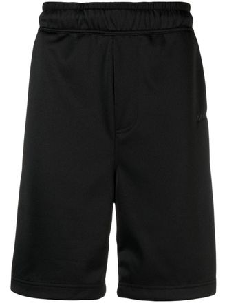 Lanvin short de sport à logo brodé - Noir