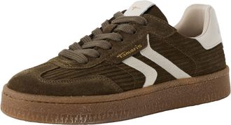 Tamaris Damen Schn&uuml;rer Leder gr&uuml;n 36