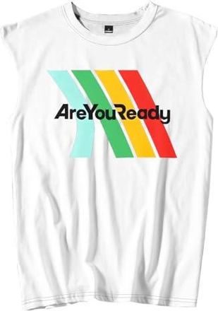 Generic ARC Raiders AreYouReady Débardeur sans manches unisexe décontracté pour le sport en plein air, blanc, XXS