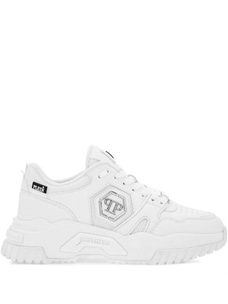 Philipp Plein baskets New Predator à logo - Blanc
