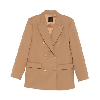 Pinko Pinko, Femme, Vestes, Brun, Taille: 36 FR Veste New Guinea