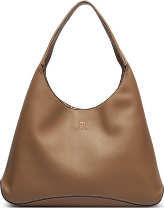 Tommy Hilfiger Handtasche Tommy Hilfiger Th Everyday Hobo AW0AW19187 Beige