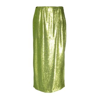 Philosophy di Lorenzo Serafini Femme, Jupes, Vert, Taille: 36 FR Pencil Skirt with Micro Sequins