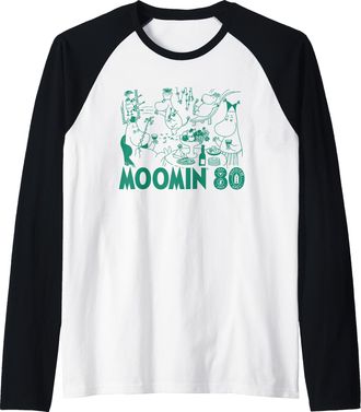 Moomin 80. Jahrestag Moomintroll Party Raglan