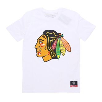 Mitchell & Ness NHL Team Logo Tee Chibla White - - Tops - Herren - Wei&szlig; - XL