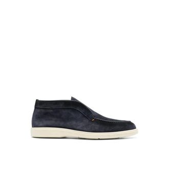 Santoni Wildleder Desert Boot - - Shoes - Herren - Blau - 43 1/2 EU